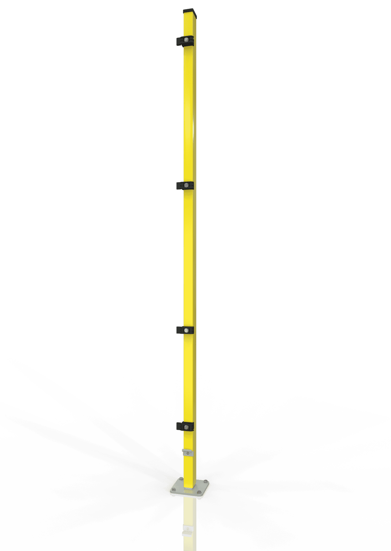 Row posts for machine guarding ECONFENCE® BASIC LINE 60x40x2200mm RAL ...