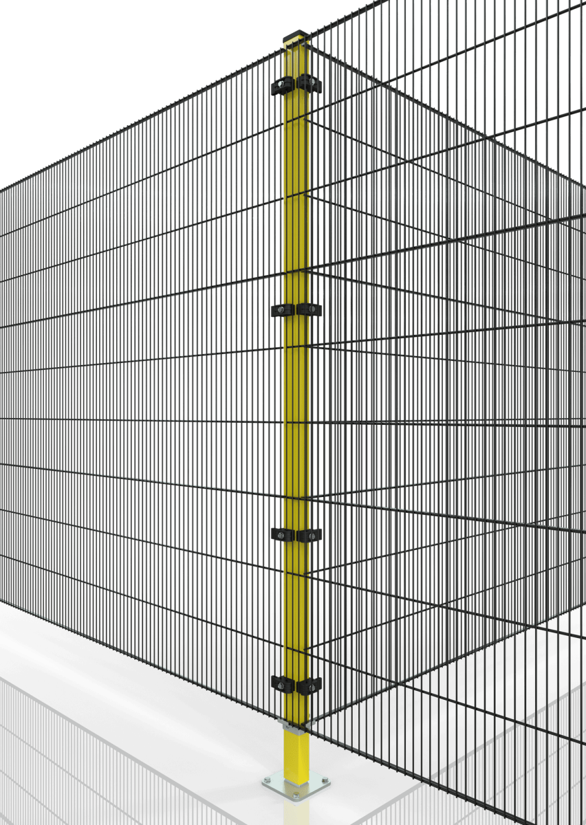 Universal corner post for machine guarding ECONFENCE® BASIC LINE ...