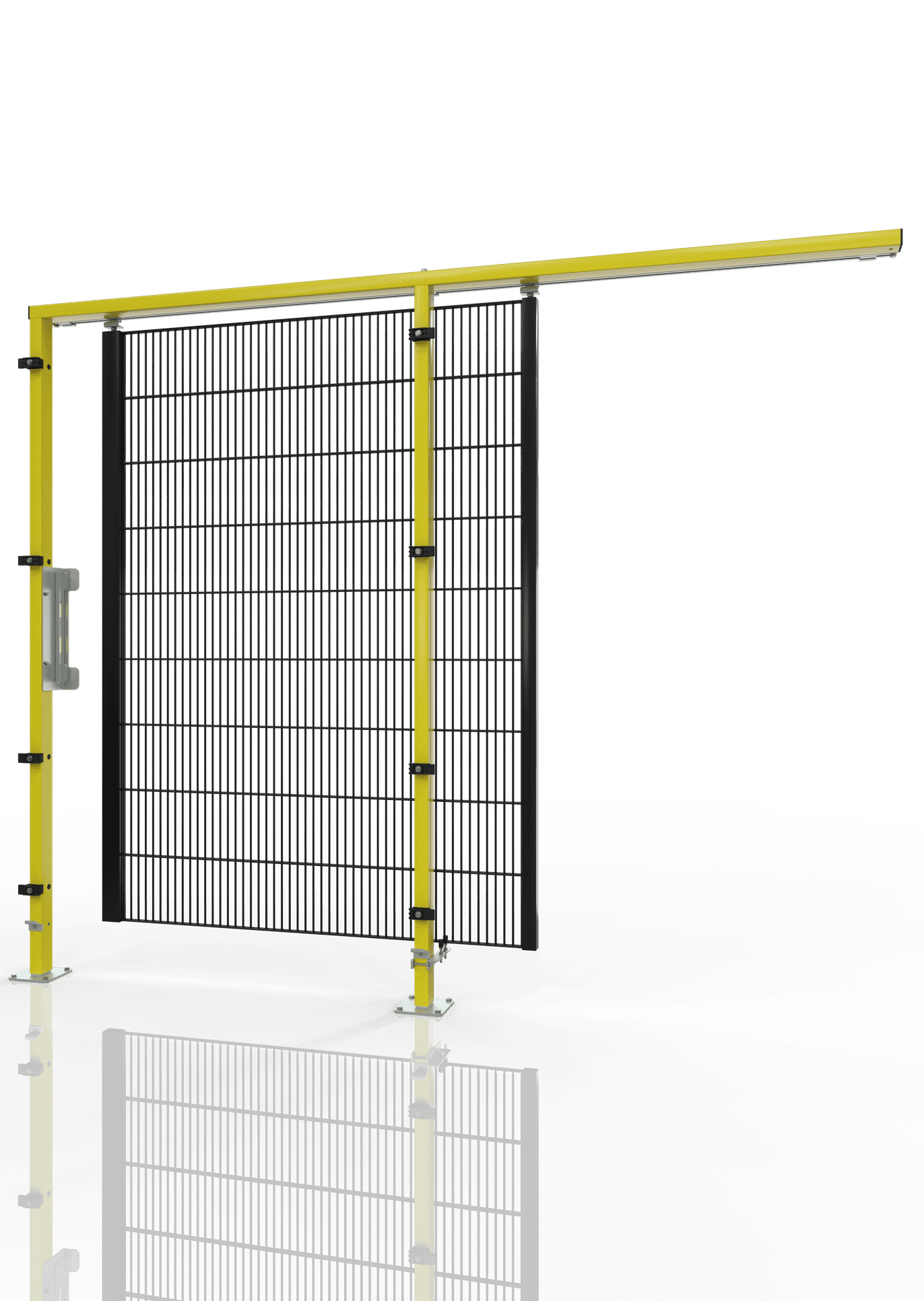 Sliding door for machine guarding ECONFENCE® BASIC LINE GH01 1200x2000 ...